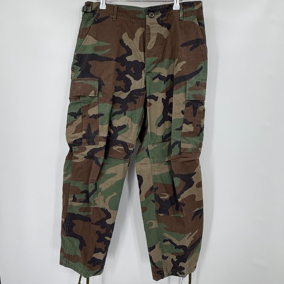 Pants | Vtg Propper Mens Woodland Camo Bdu Combat Pants Medium Short ...